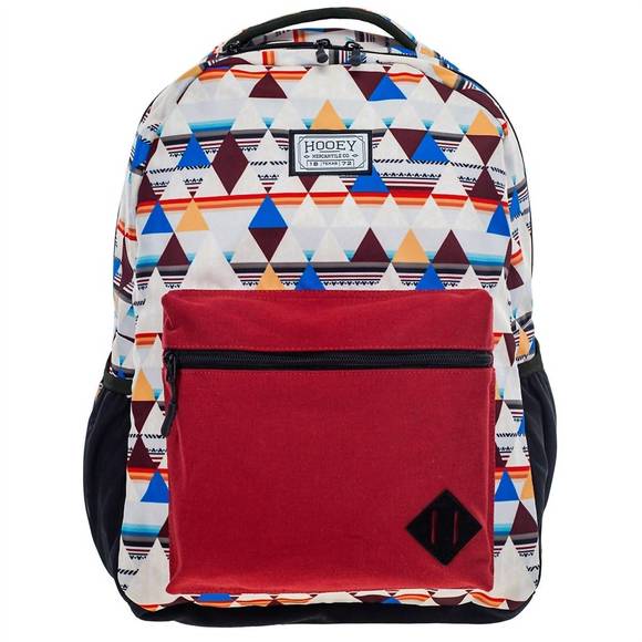 Hooey | Bags | New Hooey Unisex Recess Backpack In Cream Burgundy Aztec ...